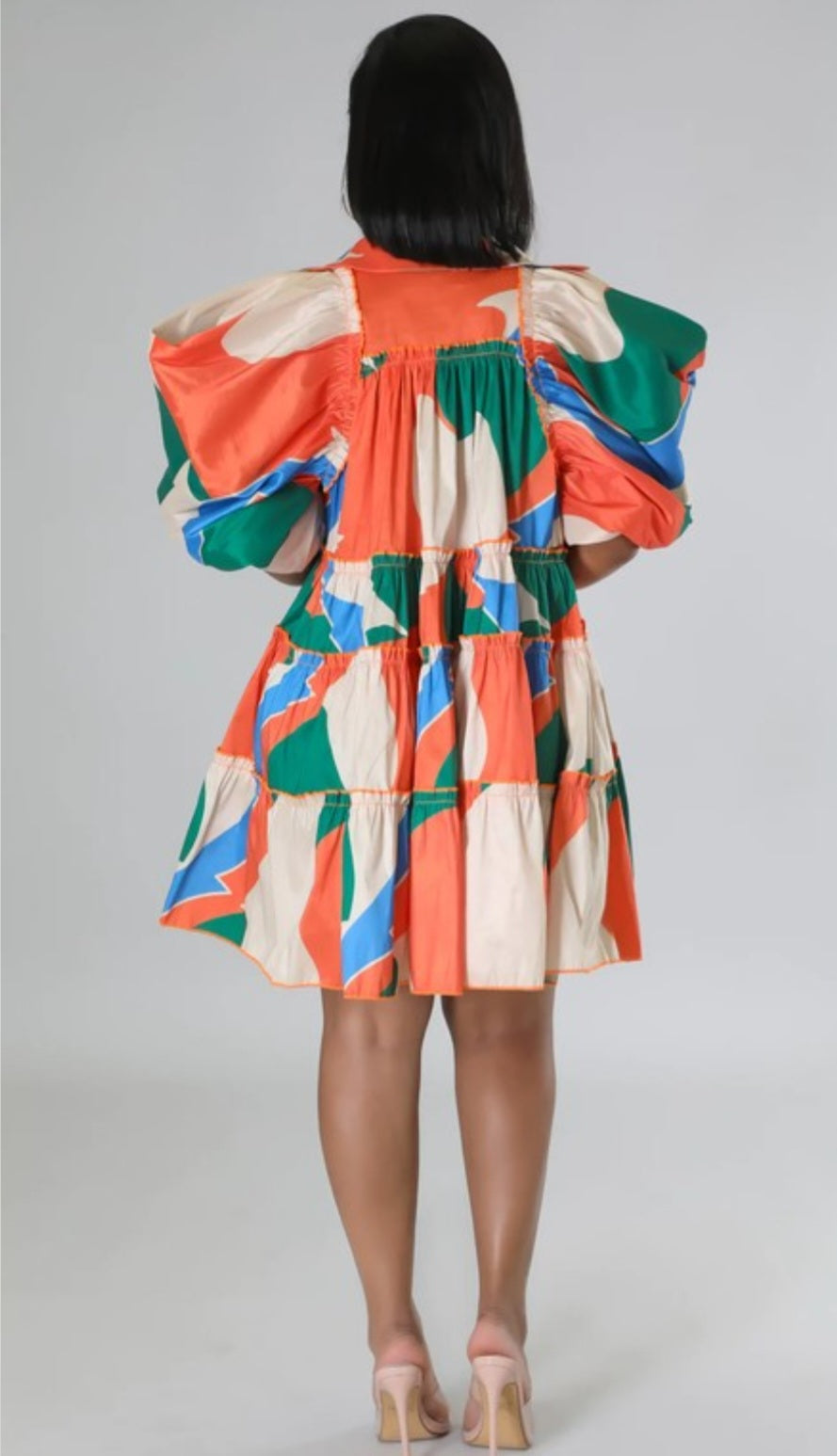 Orange Swirl Block Soldier Dress/Top – Treasur's Secret Exchange Boutique
